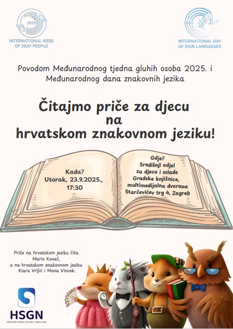 Čitajmo priče za djecu na hrvatskom znakovnom jeziku!